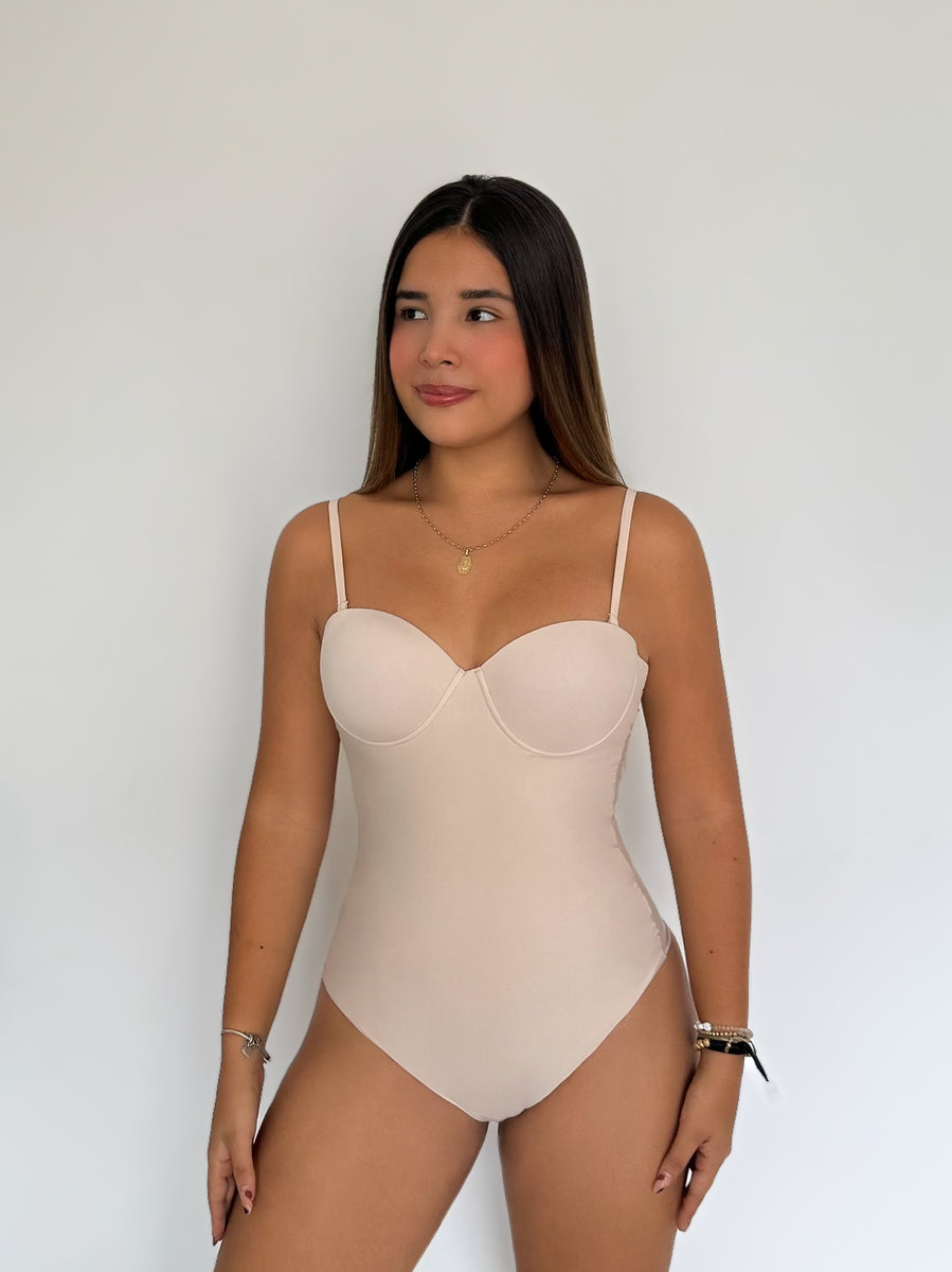 Body fernanda con control de abdomen beige – MODU SLIM COLOMBIA