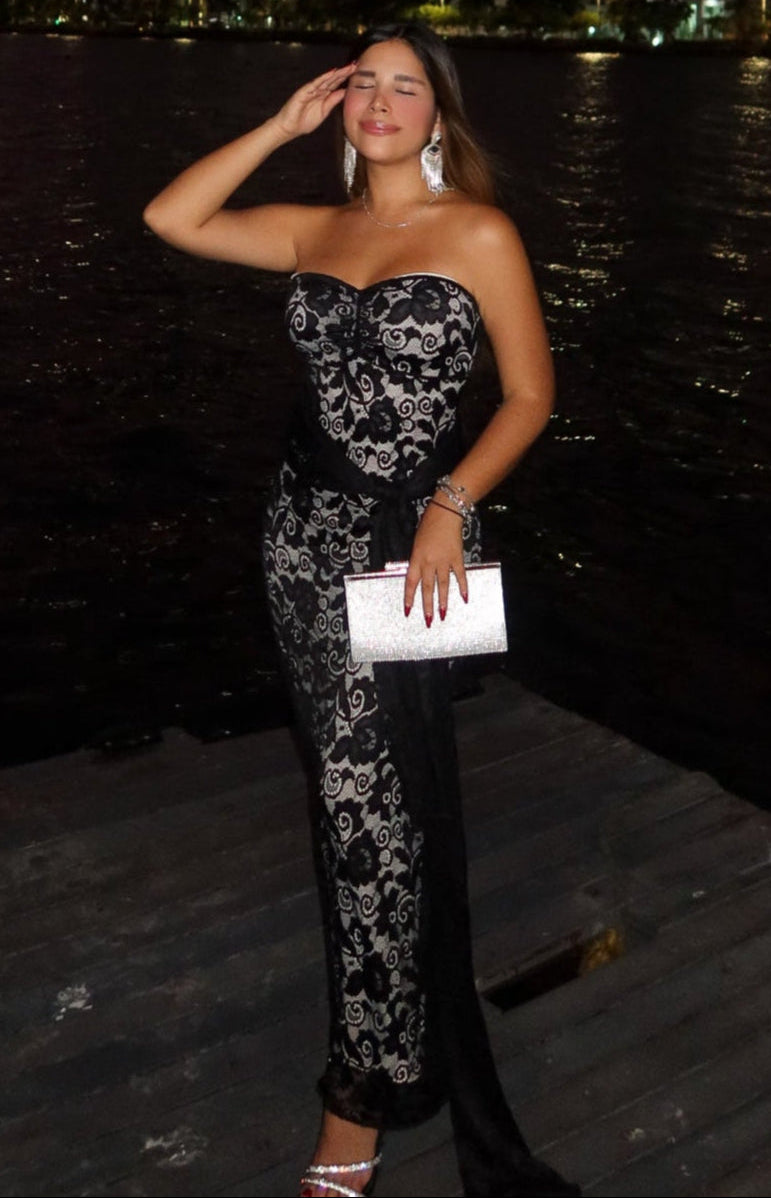 Vestido Largo Strapless con Faja Interna – MODU SLIM COLOMBIA